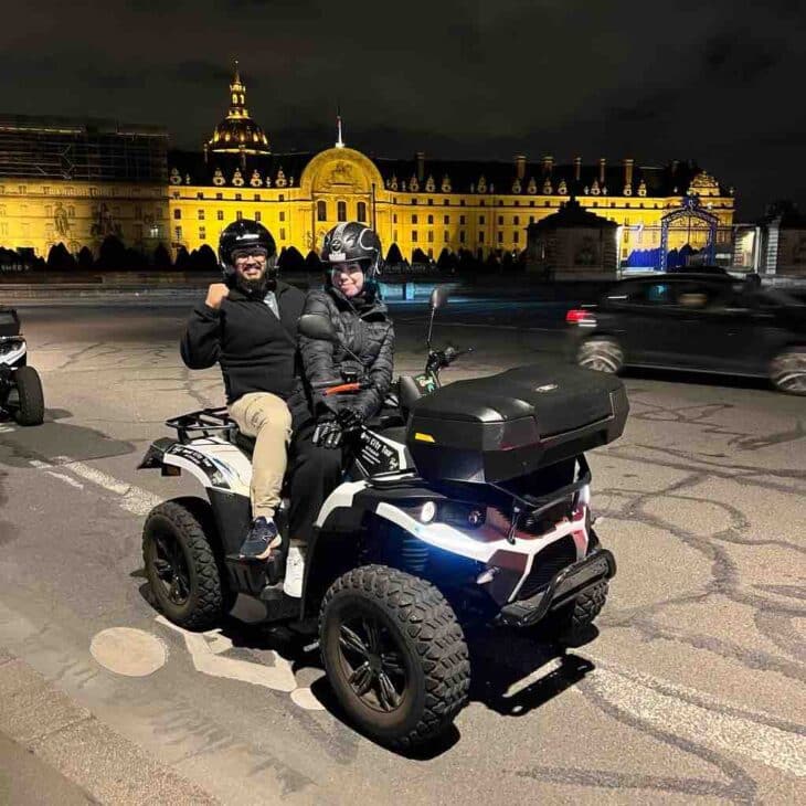 Quad paris >> Balade en quad électrique dans la journée et le soir