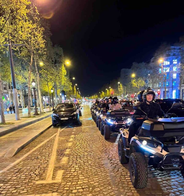 Quad paris >> Balade en quad électrique dans la journée et le soir