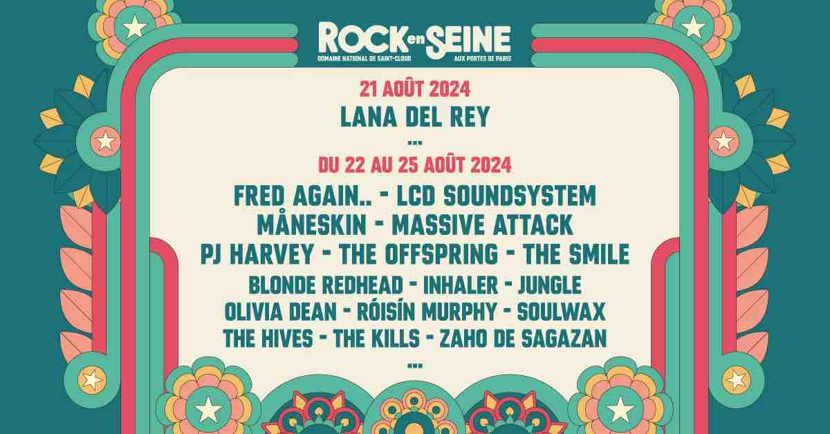 Rock en Seine 2023, at the Domaine de Saint-Cloud