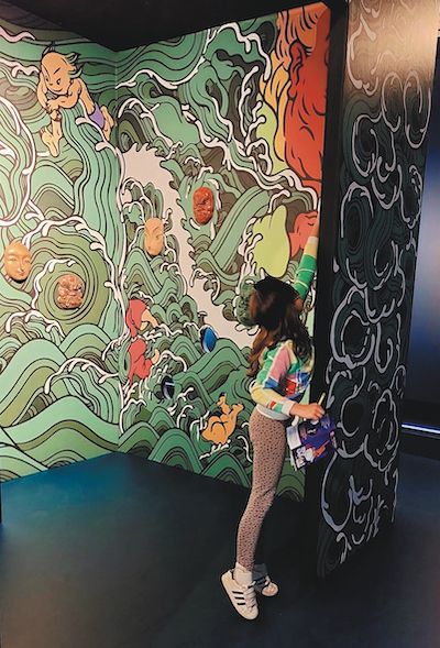 The exhibition "Oh my gods! By Wenna" at the Musée en Herbe