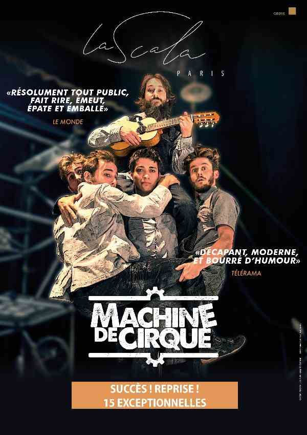 Machine de cirque, the must-see circus show